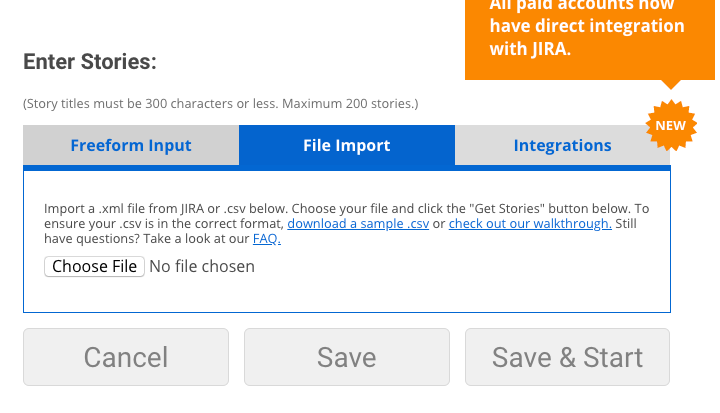 Import Stories with a CSV | Planning Poker®